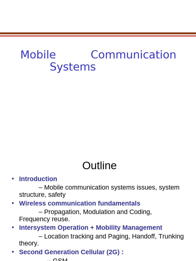 mobile basics | PDF | Cellular Network | Channel Access Method