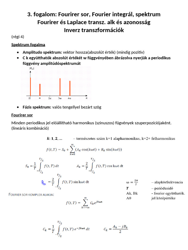 3. Fourier És Laplace | PDF