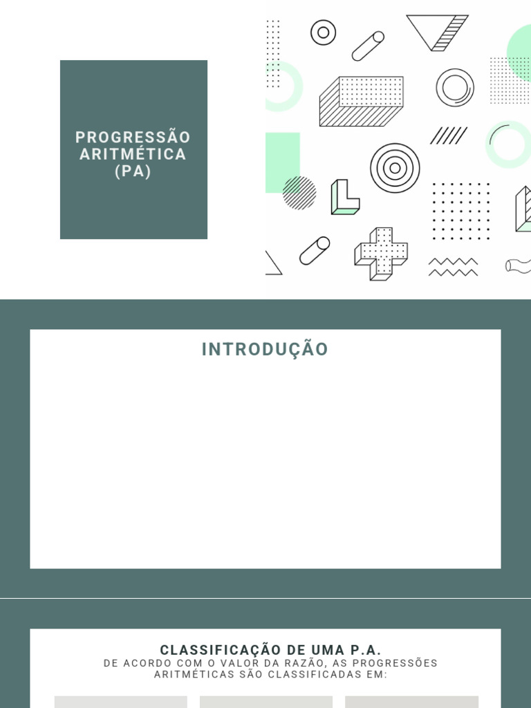 Aula 2-Progressão Aritmética | PDF | Sequência | Conceitos matemáticos