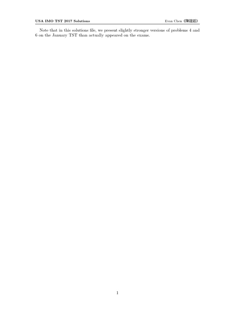 sols-TST-IMO-2017 | PDF | Elementary Geometry | Mathematics