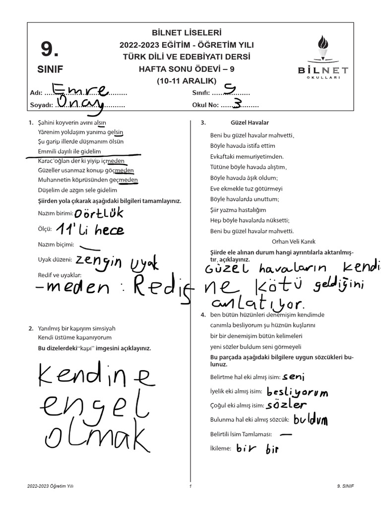 Odev Eki 1671000230 | PDF