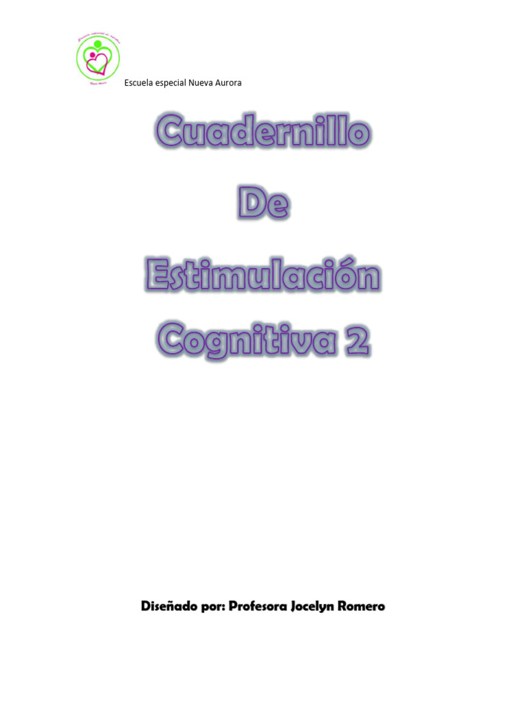 Cuadernillo de Estimulación Cognitiva | PDF | Lápiz