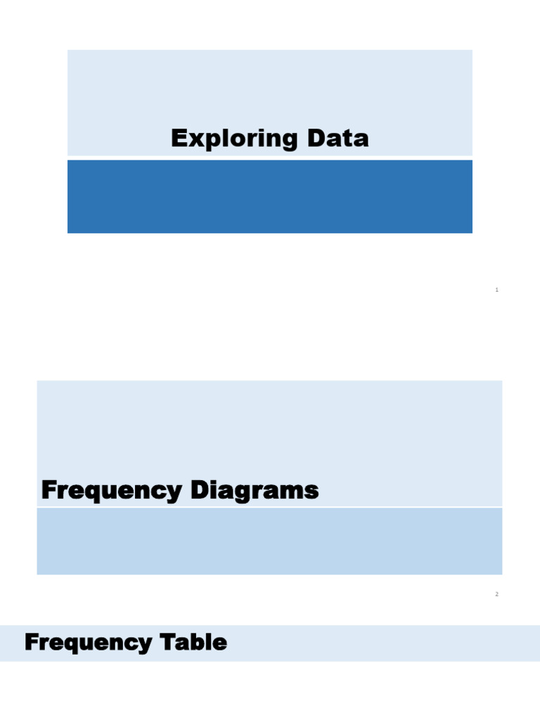 Equency Tables and Diagrams | PDF | Histogram | Statistical Theory