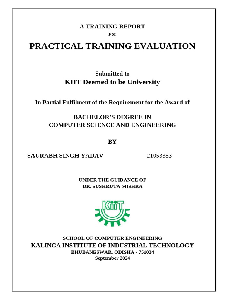 Saurabh Singh Yadav REPORT | PDF | Cloud Computing | Python ...