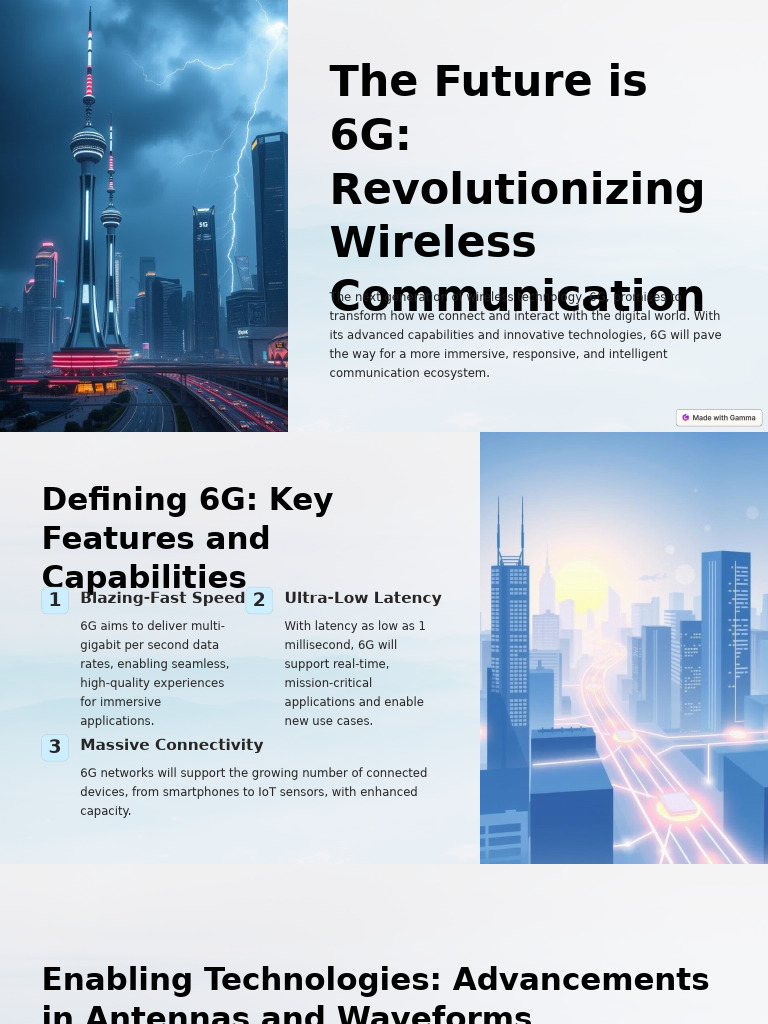6G Wireless: Future of Connectivity | PDF | Radio Spectrum | Computer ...