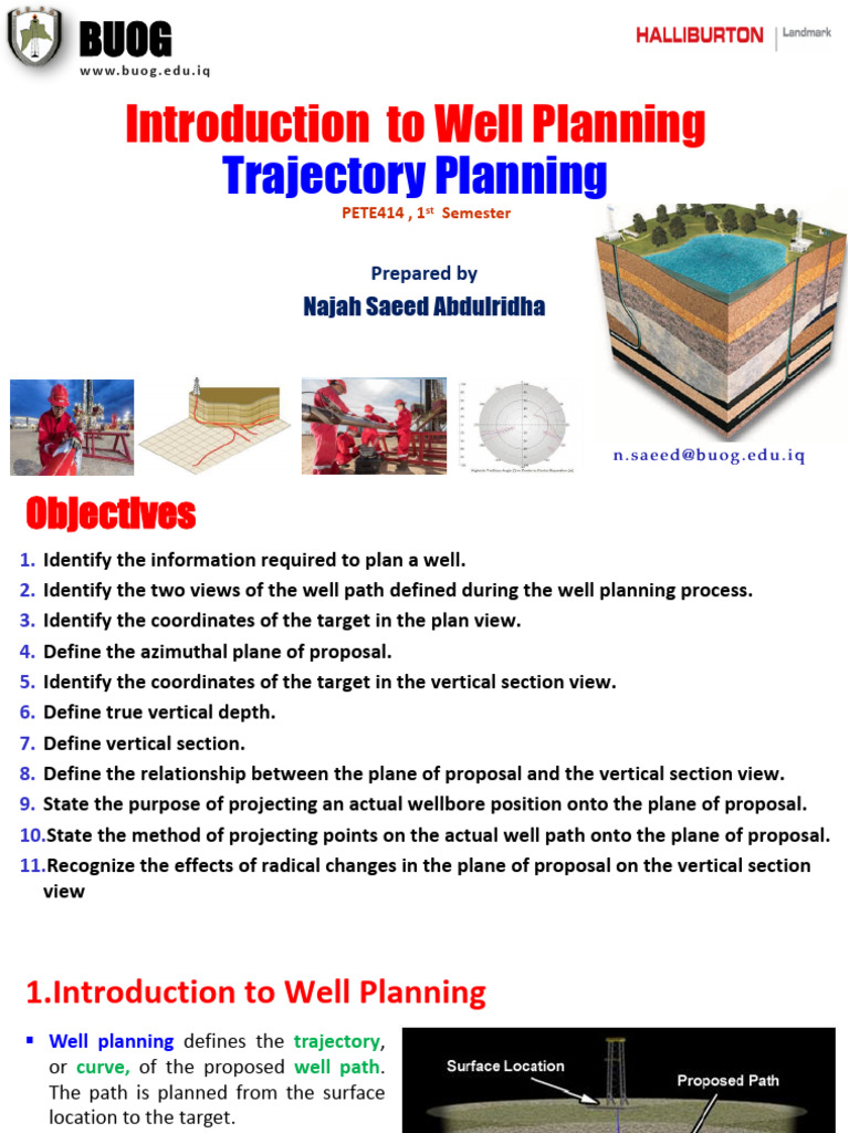 2 - Introduction To Well Planning - 30!11!2021 | PDF | Azimuth ...