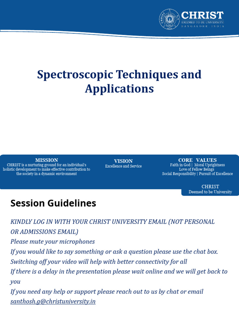 Spectroscopy Unit 1 Self Study | PDF | Waves | Electromagnetic Radiation