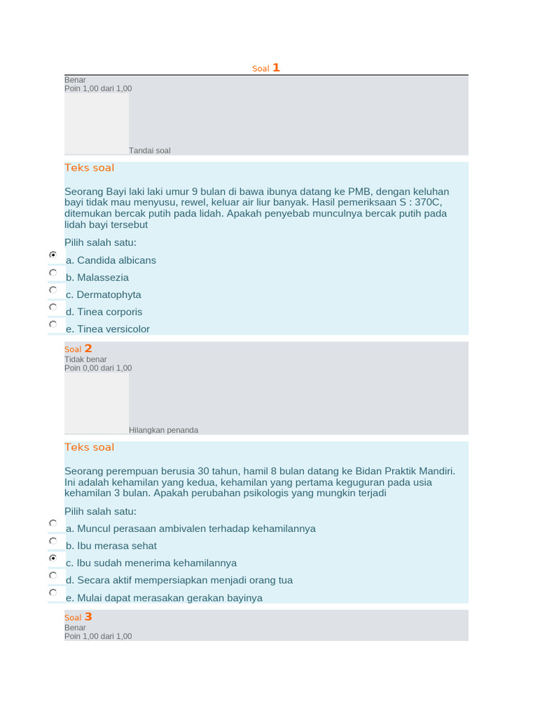 Latihan Ukom Bidan | PDF