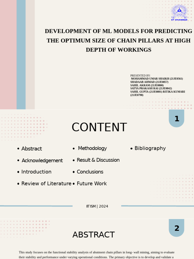 Beige Pastel Minimalist Thesis Defense Presentation (1) | PDF | Mining