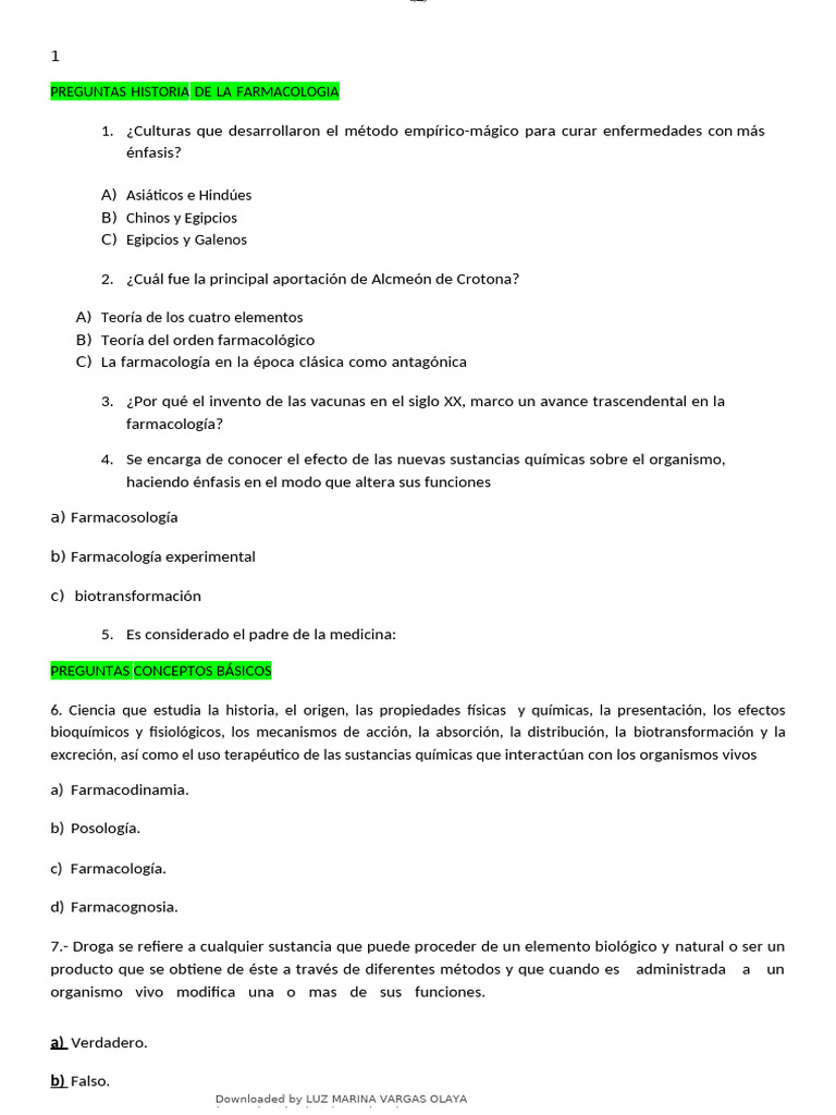 banco-de-preguntas-con-respuestas-de-la-materia-de-farmacologia-basica | PDF | Farmacología ...