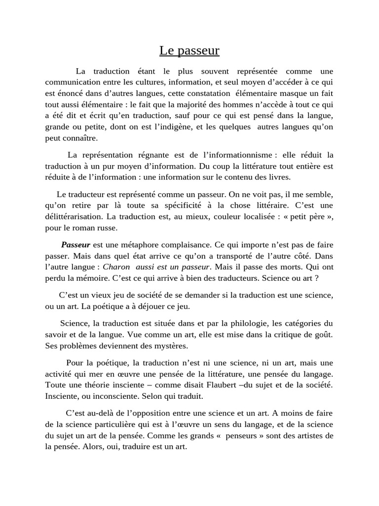 Textes 1 Ère Année | PDF