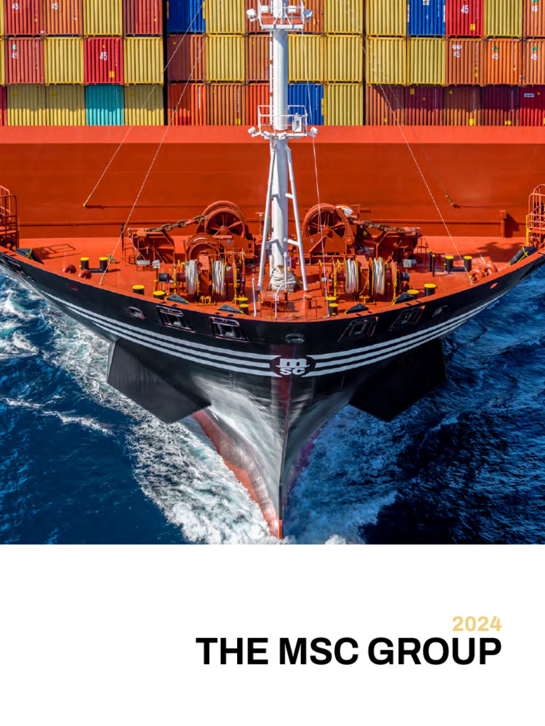 MSC Group 2024 Brochure | PDF | Climate Change Mitigation | Cargo