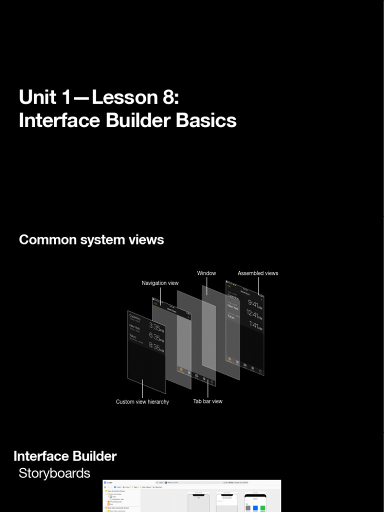Interface Builder for Beginners | PDF