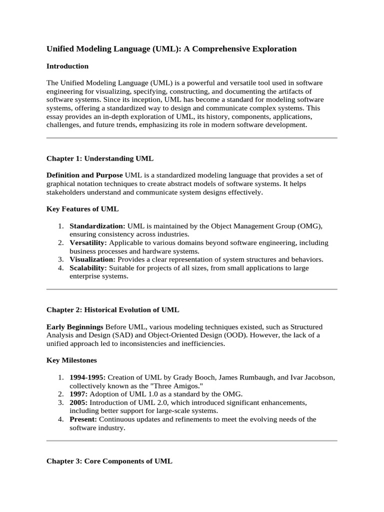 Unified Modeling Language | PDF | Unified Modeling Language | Information Technology