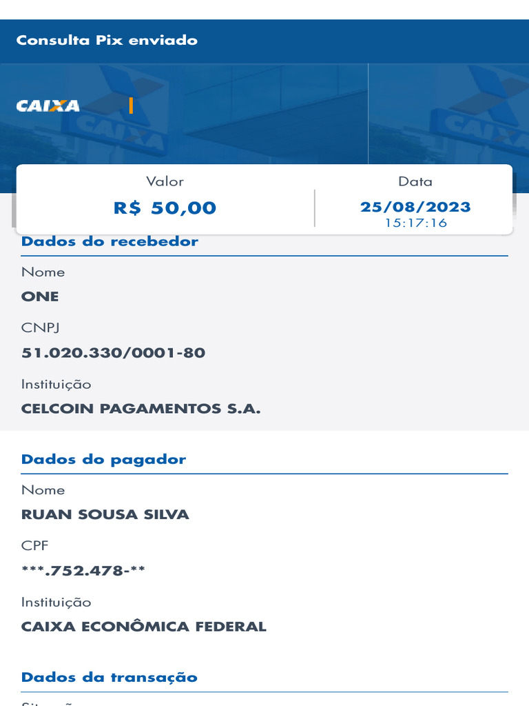 Comprovante Pix | PDF