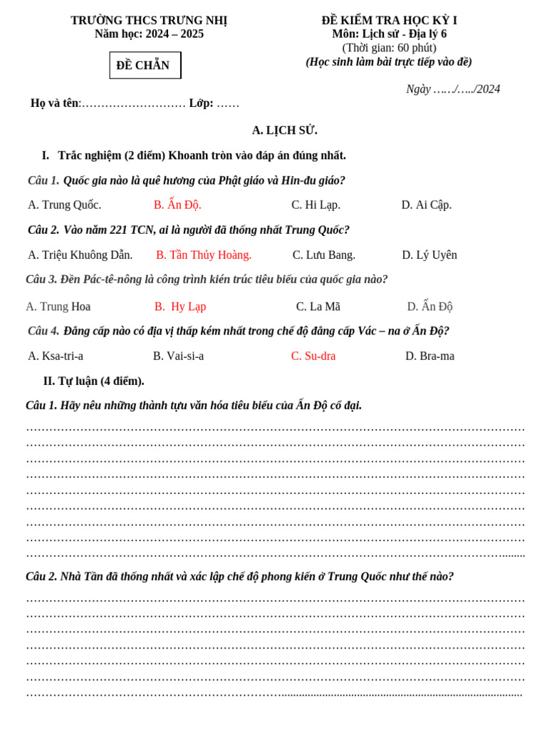 K6 thi HK1 (24-25) | PDF