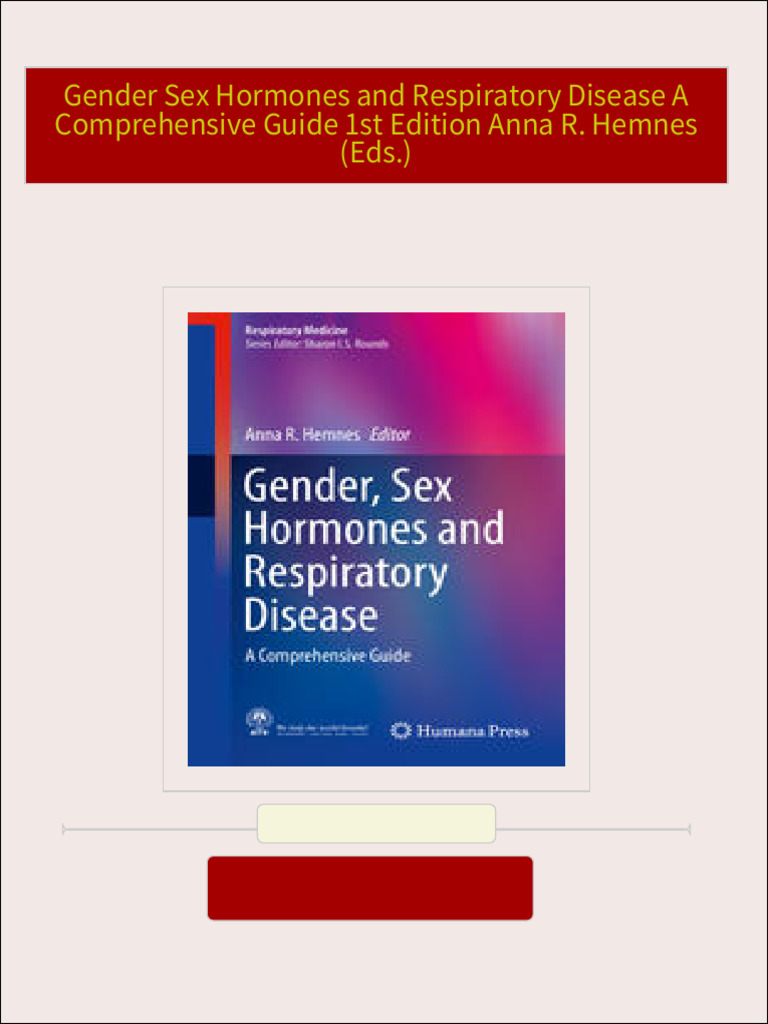 Download Gender Sex Hormones And Respiratory Disease A Comprehensive