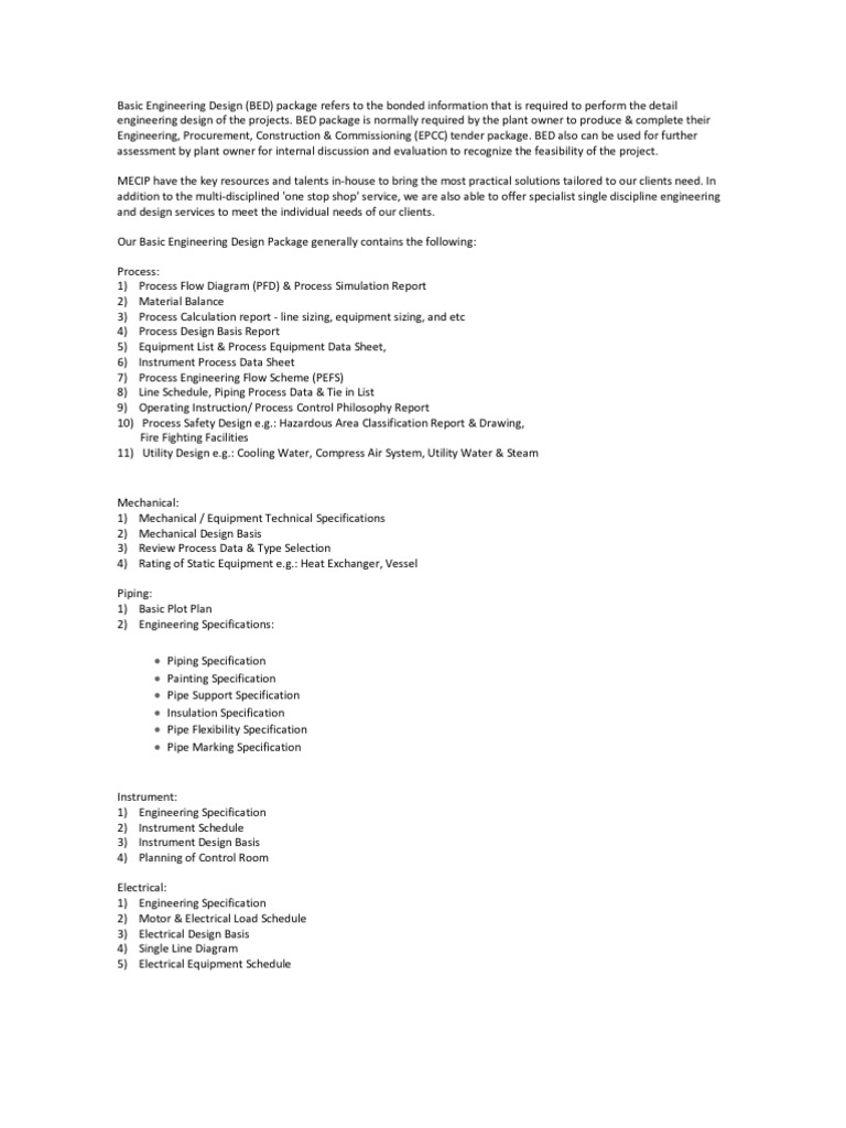 Basic Engineering Design | PDF | Specification (Technical Standard ...