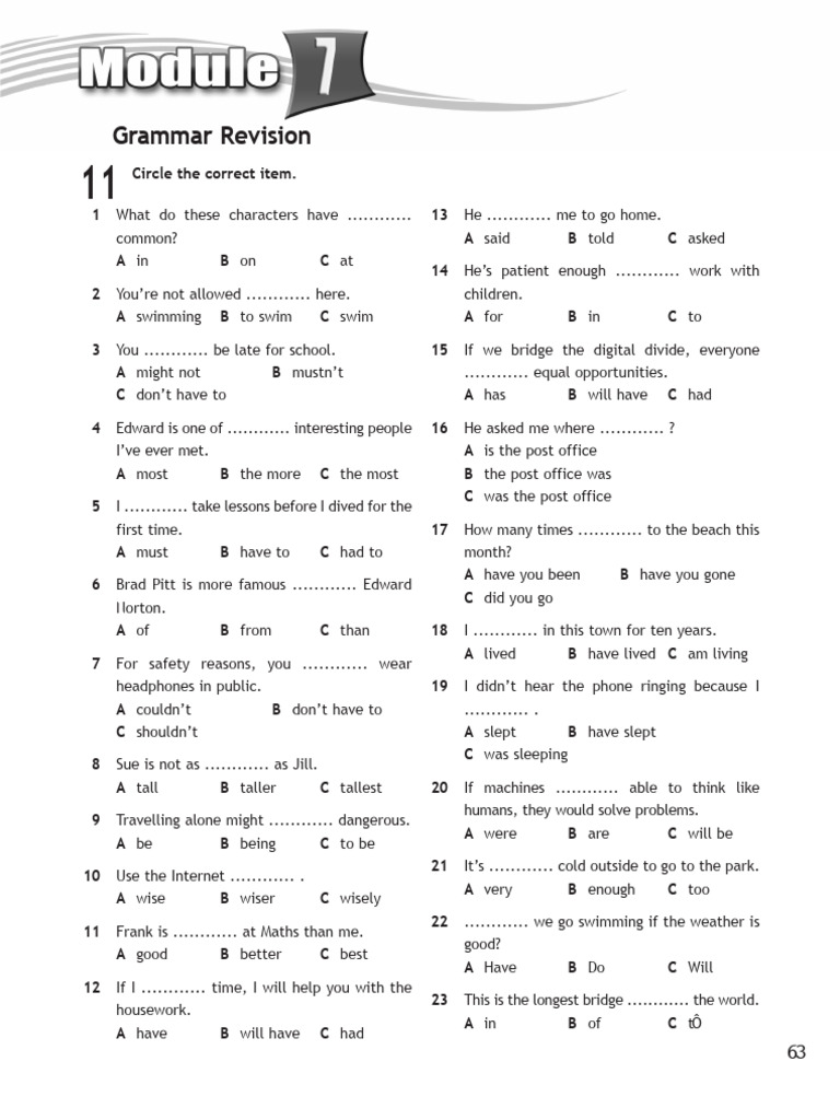 English Grammar Exam Practice | PDF