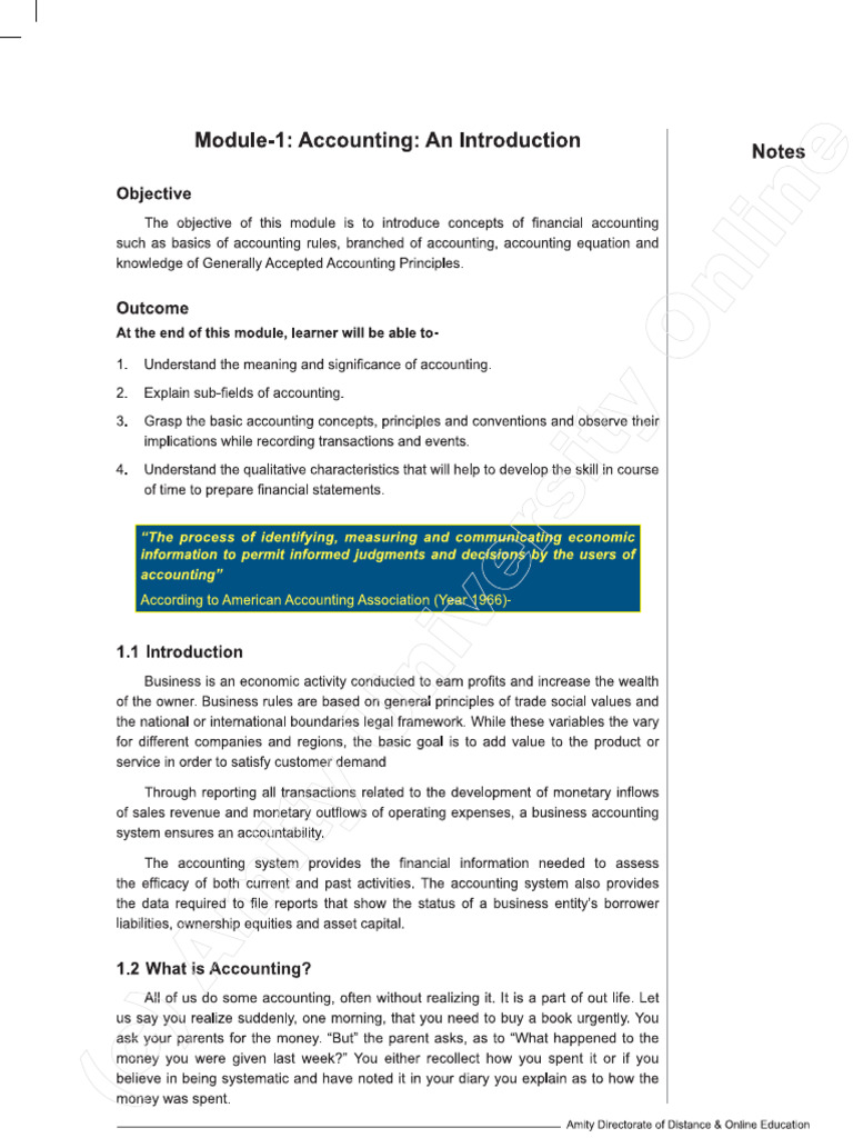 Accounting Fundamentals | PDF