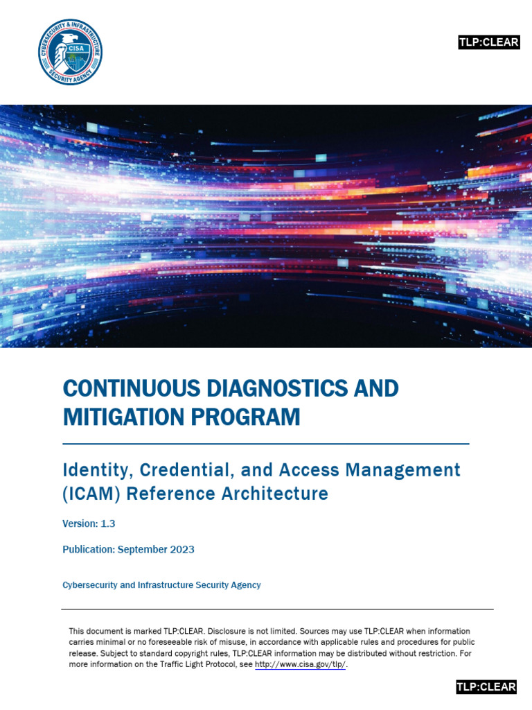 CDM-ICAM Reference Architecture 508c | PDF | Cloud Computing | Computer Security