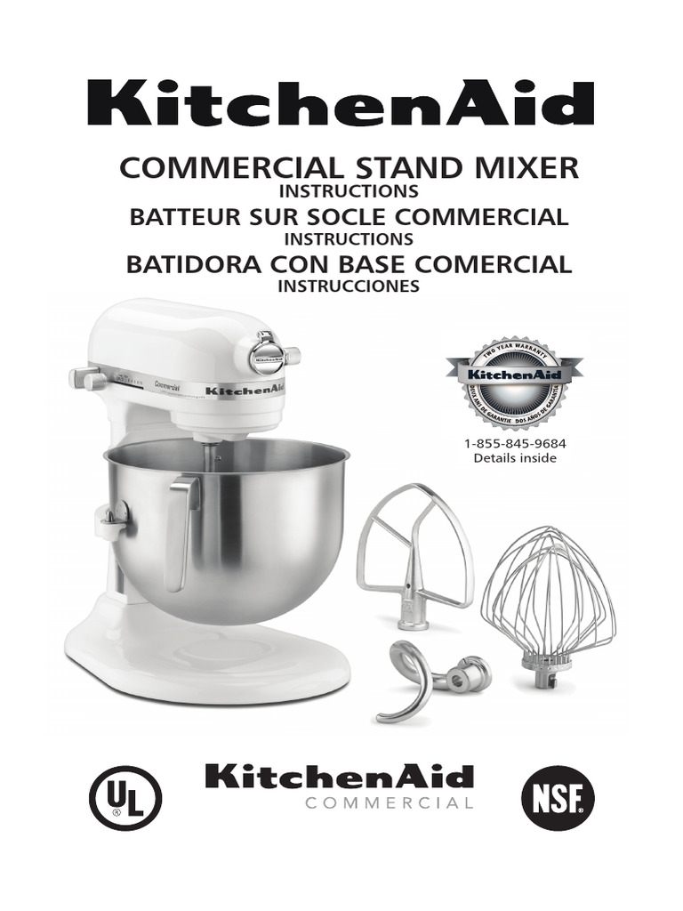 KitchenAid Commercial Stand Mixer Guide | PDF | Cakes | Foods