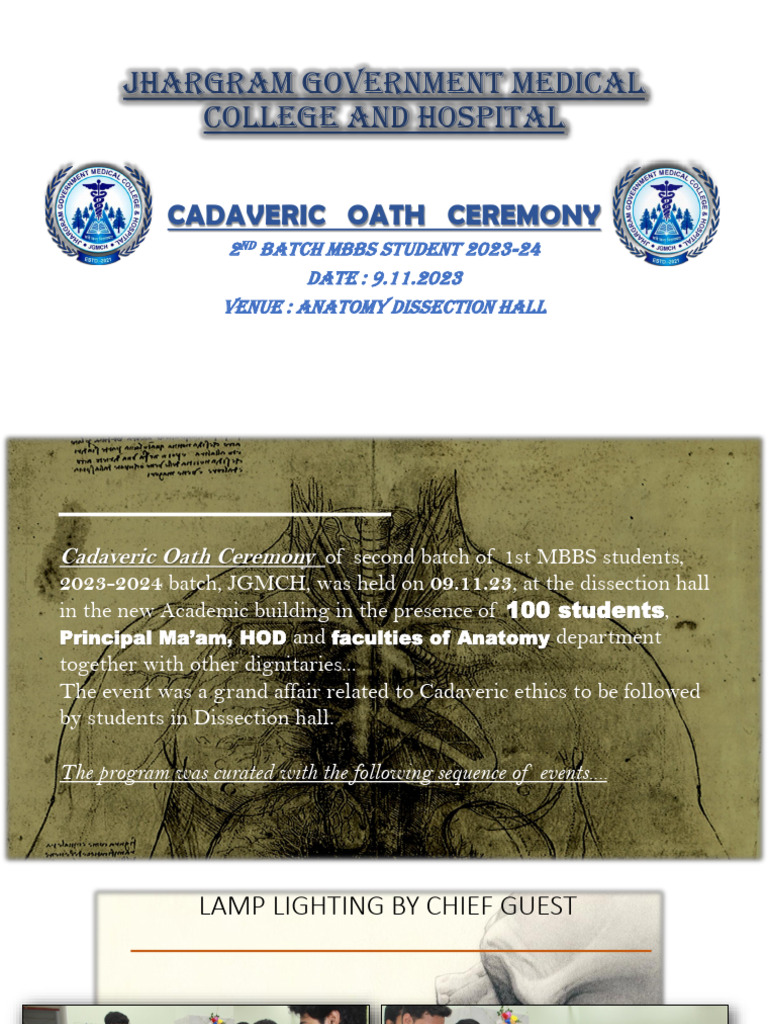 cadaveric oath ppt 2 | PDF