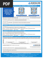 KFintech PAN Based Email Mobile Updation Form | PDF