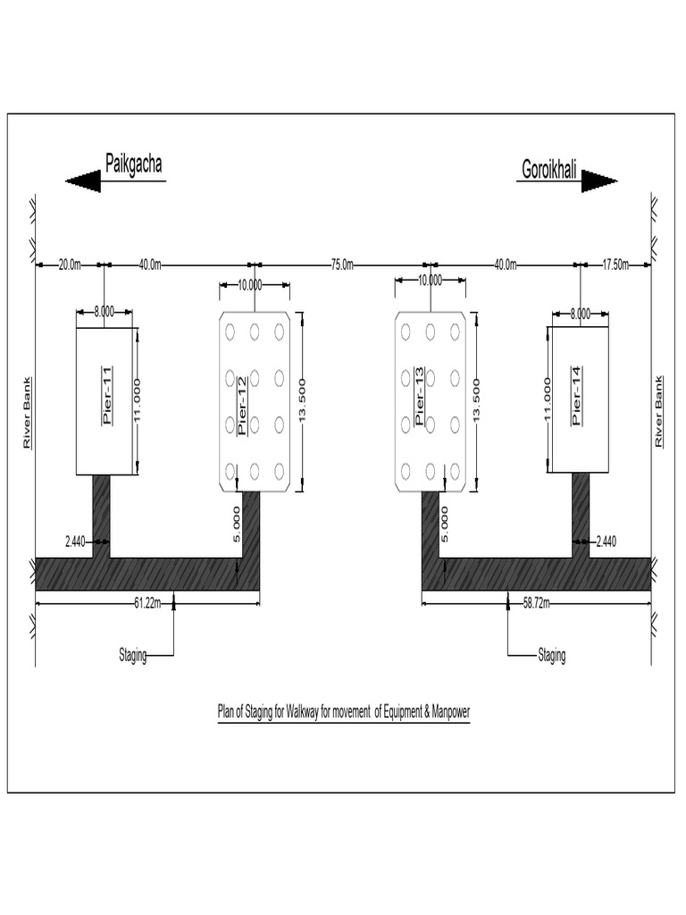 Staging Plan for River Walkway Construction | PDF | Mechanical ...