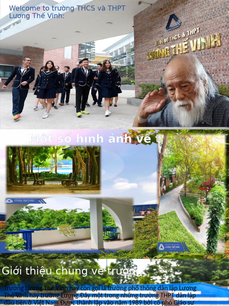 Welcome To Trư NG THCS Và THPT | PDF