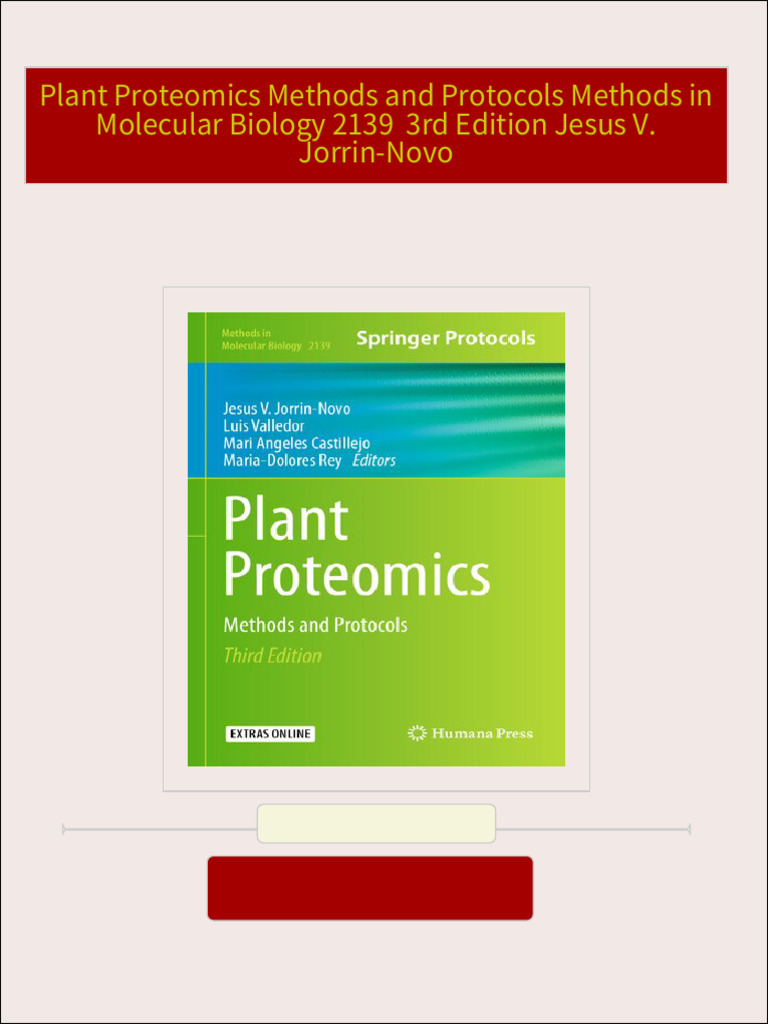 Download full Plant Proteomics Methods and Protocols Methods in ... Download full Plant Proteomics Methods and Protocols Methods in ...