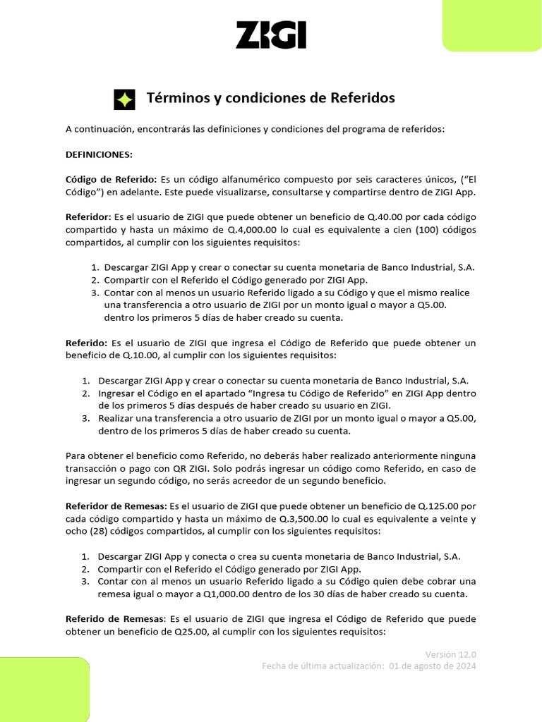 20240801 Tac Programa Referidos v12.0 | PDF | Informática