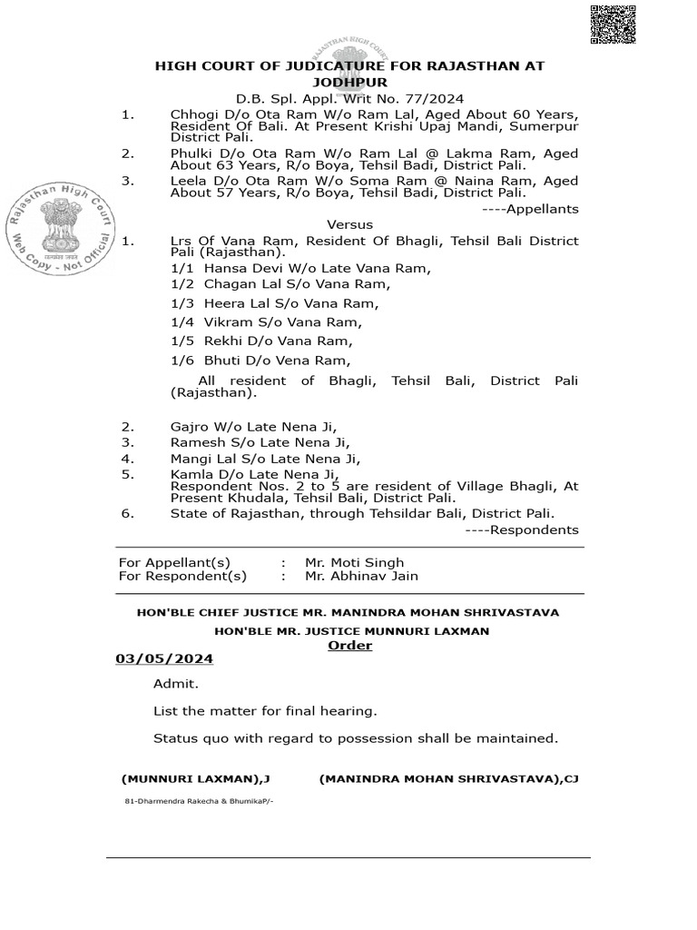 Court Order - 3.05.2024 | PDF