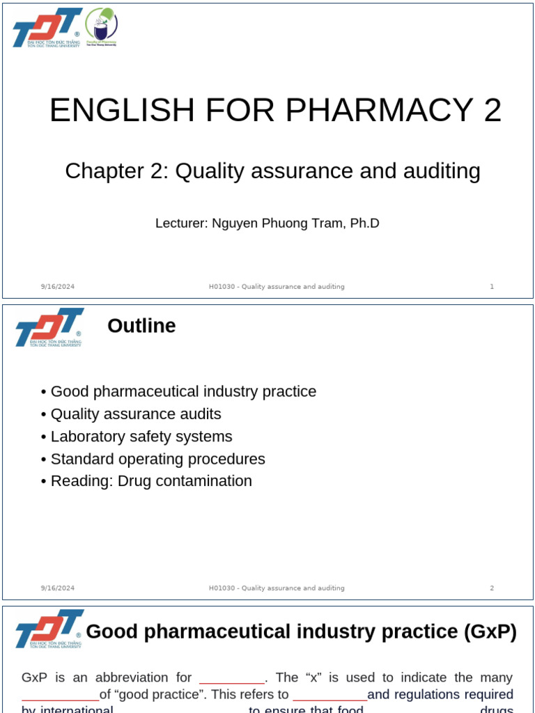 Chapter 2 Student Handout_Quality Assurance and Auditing | PDF | Audit