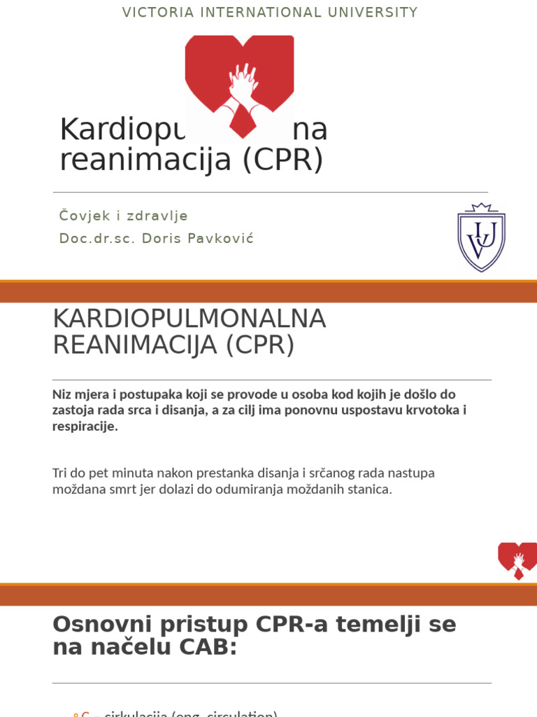 Kardiopulmonalna Reanimacija | PDF