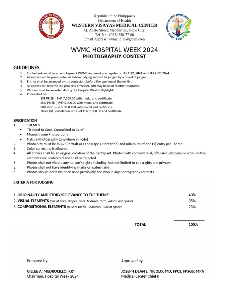 Photopgraphy Contest Guidelines | PDF