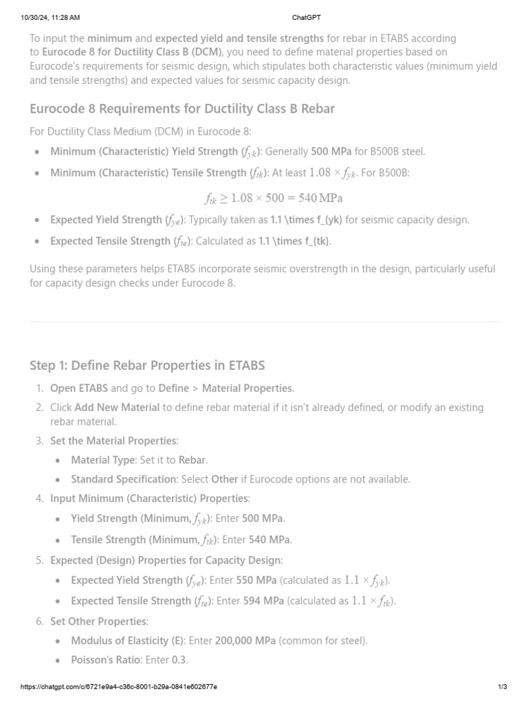 Rebar Properties 03 | PDF | Strength Of Materials | Ultimate Tensile ...