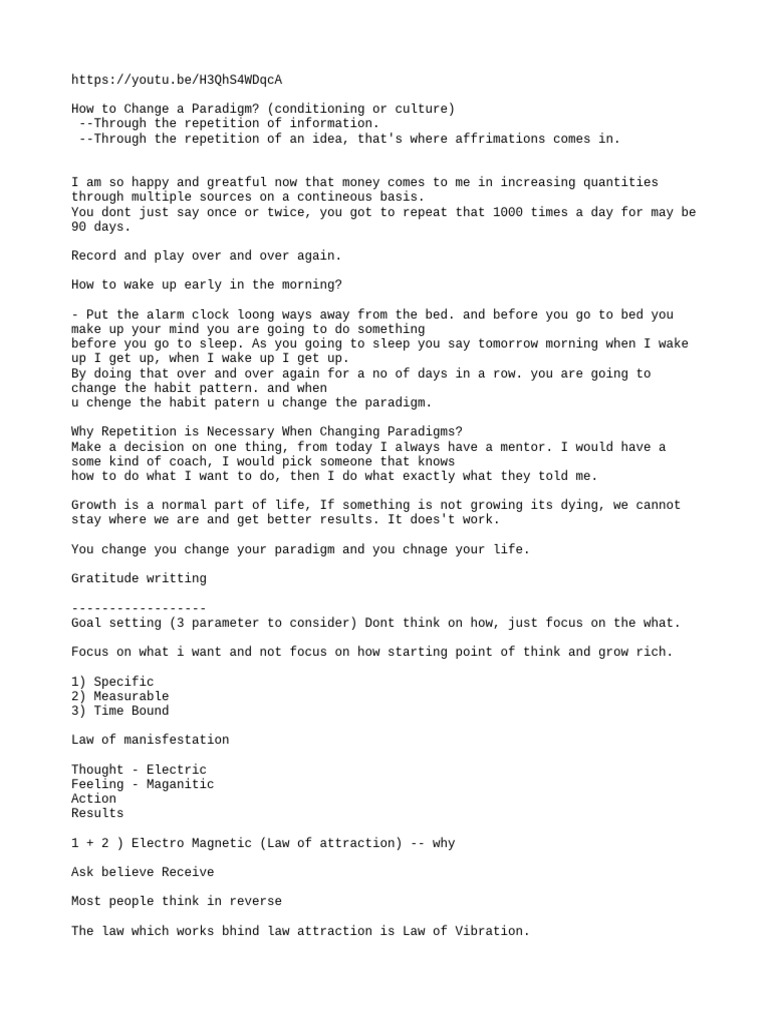 Paradigm Shift Through Repetition | PDF