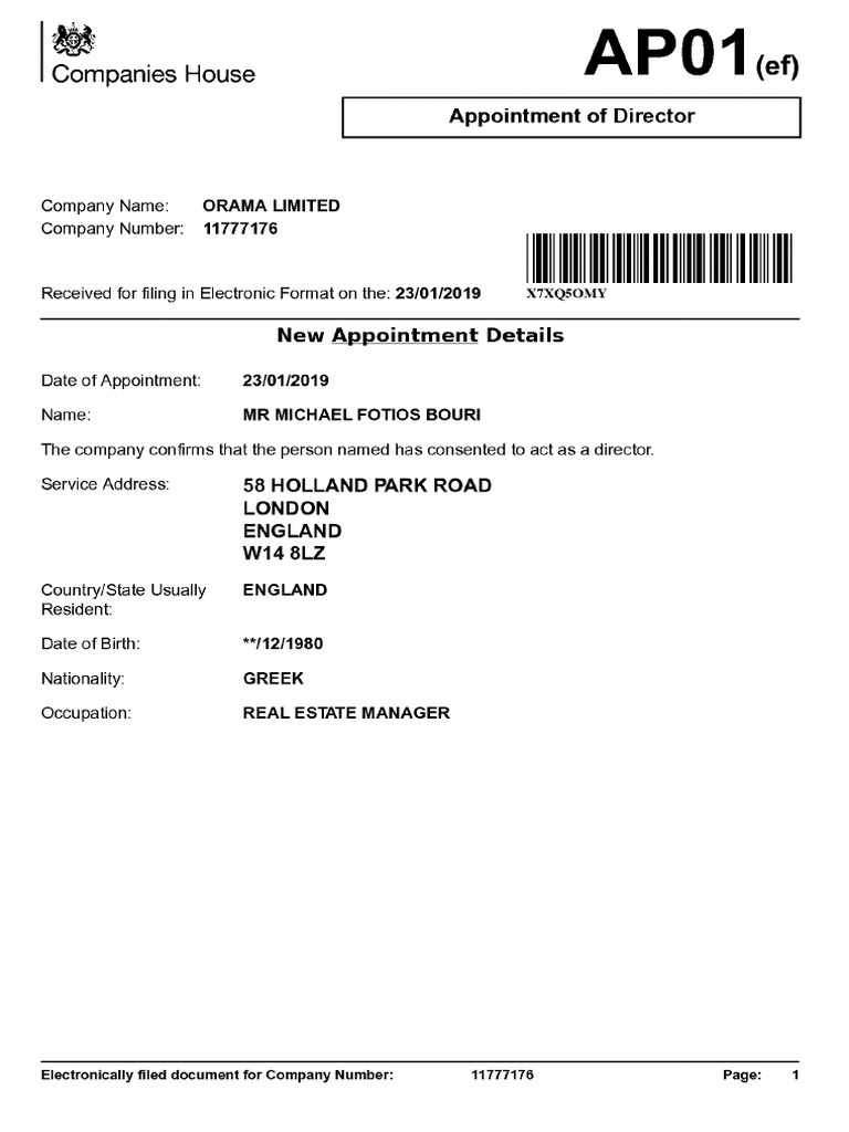 Companies House Document | PDF