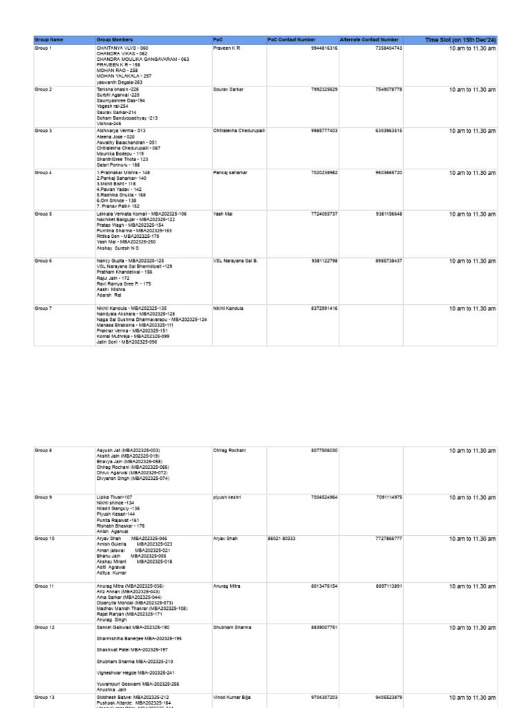 AFM MBA 23-25 Group Project Details | PDF