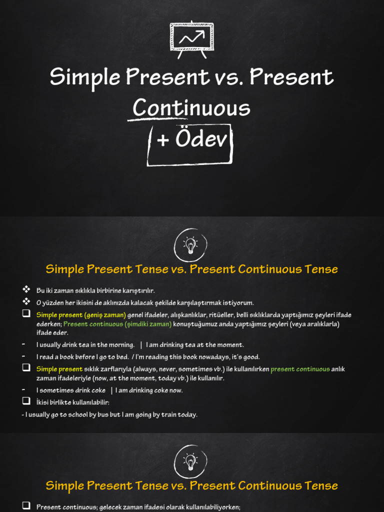 13 - Simple Present Vs Continuous | PDF