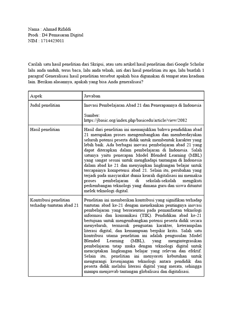 LPI Penugasan 14 - Ahmad Rifaldi | PDF