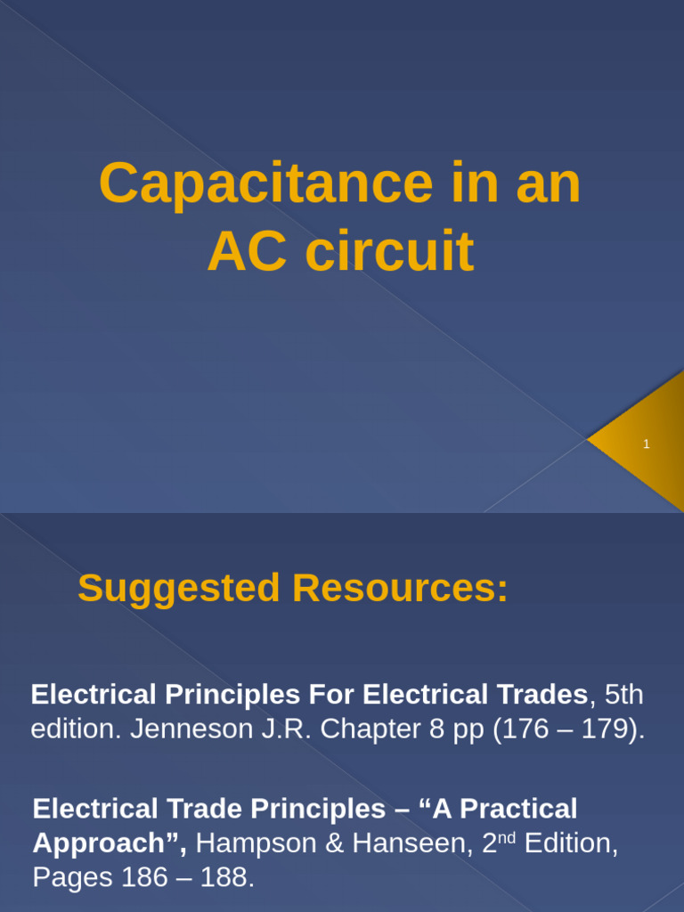 Capacitive Reactance in AC Circuits | PDF | Capacitor | Capacitance