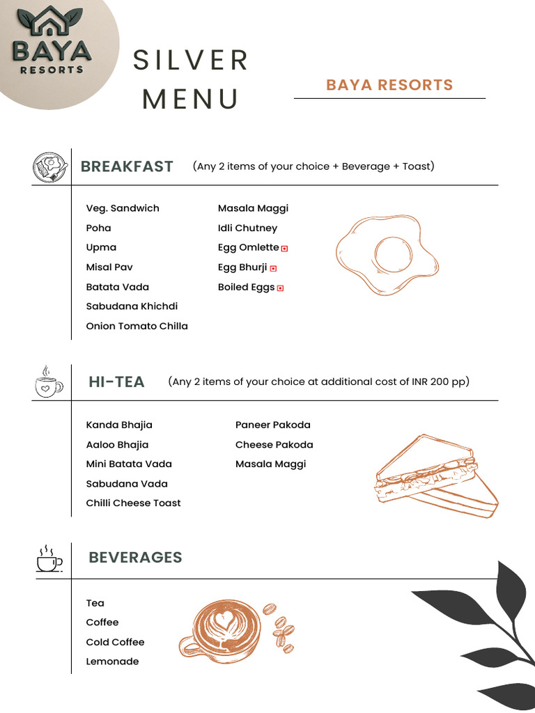Silver Menu - Baya | PDF