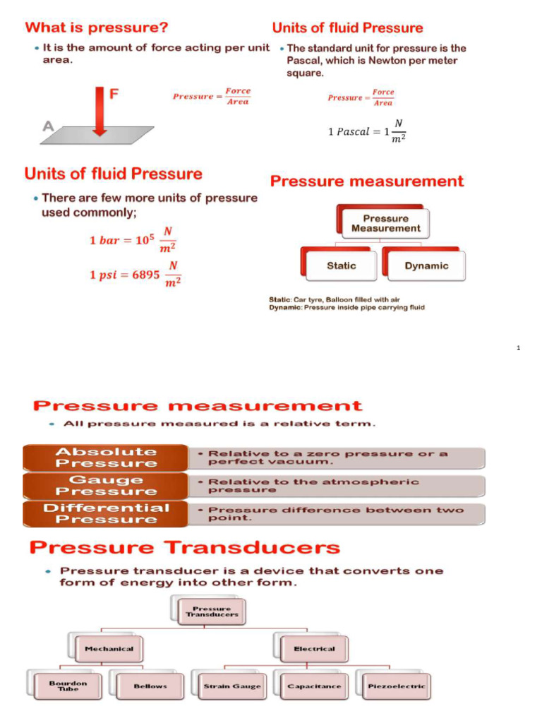Presure Measurement | PDF
