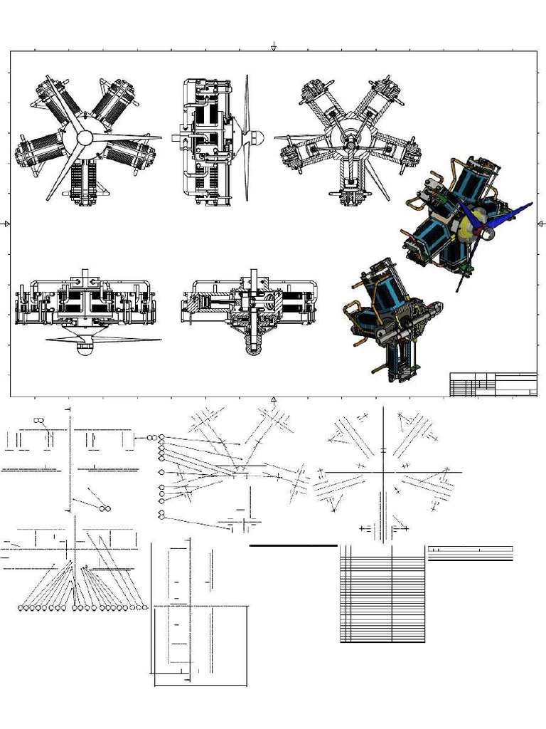 Radial Engine Assembly Drawing | PDF