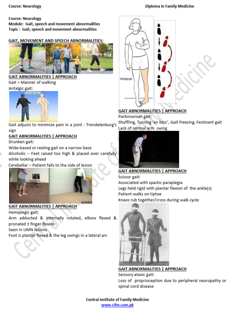 GAIT AND SPEECH final | PDF | Parkinson's Disease | Dystonia
