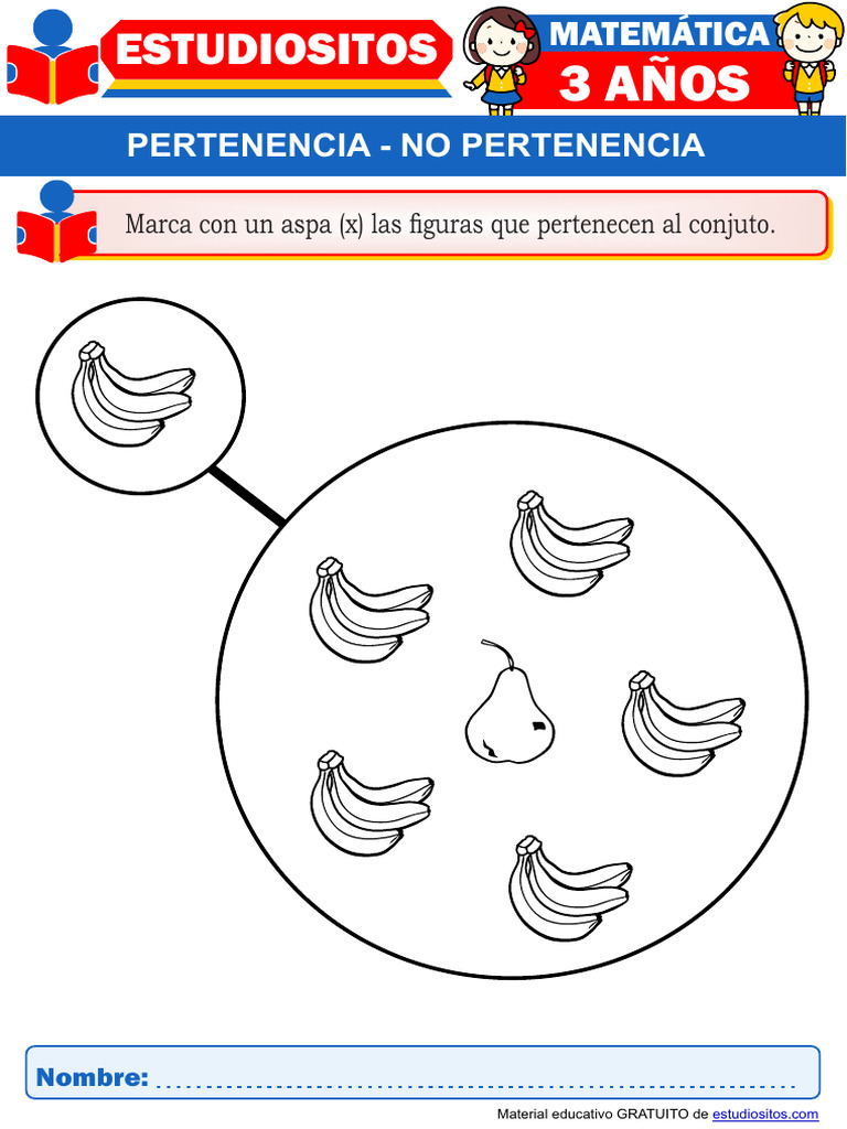 Actividades de Pertenencia para Niños | PDF