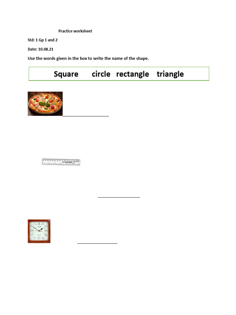 Practice worksheet 2 | PDF