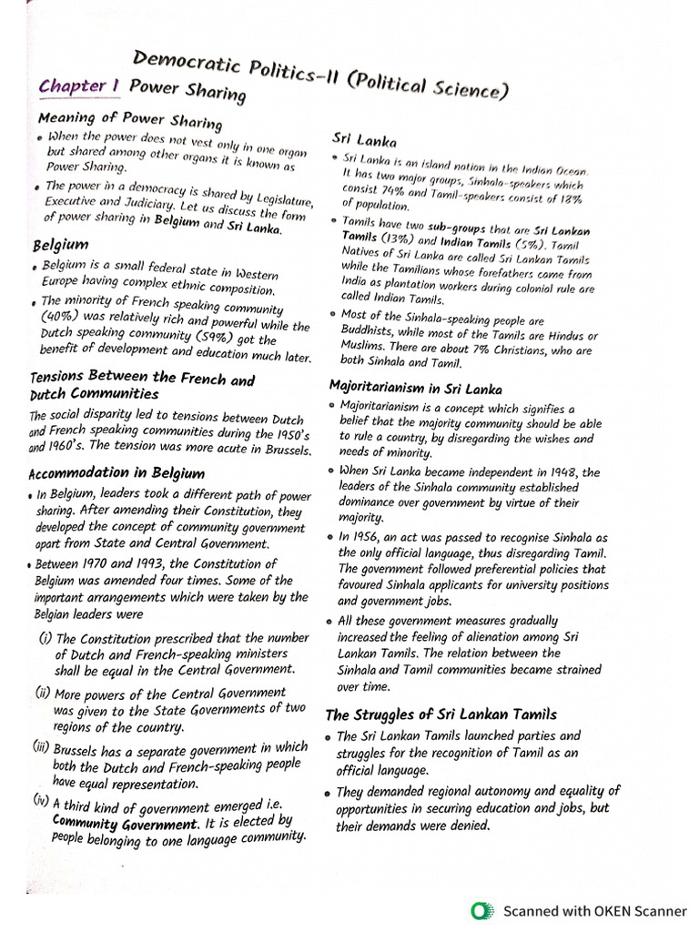 Class 10th Civics Notes | PDF